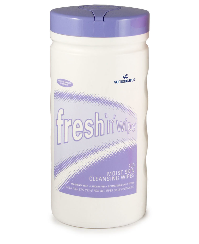 Fresh'n'Wipe Moist Skin Cleansing Wipes - Tub of 200 | First Aid Fast
