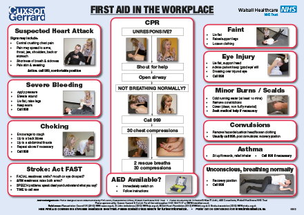 Receive your FREE First aid in the Workplace Poster | First Aid Fast